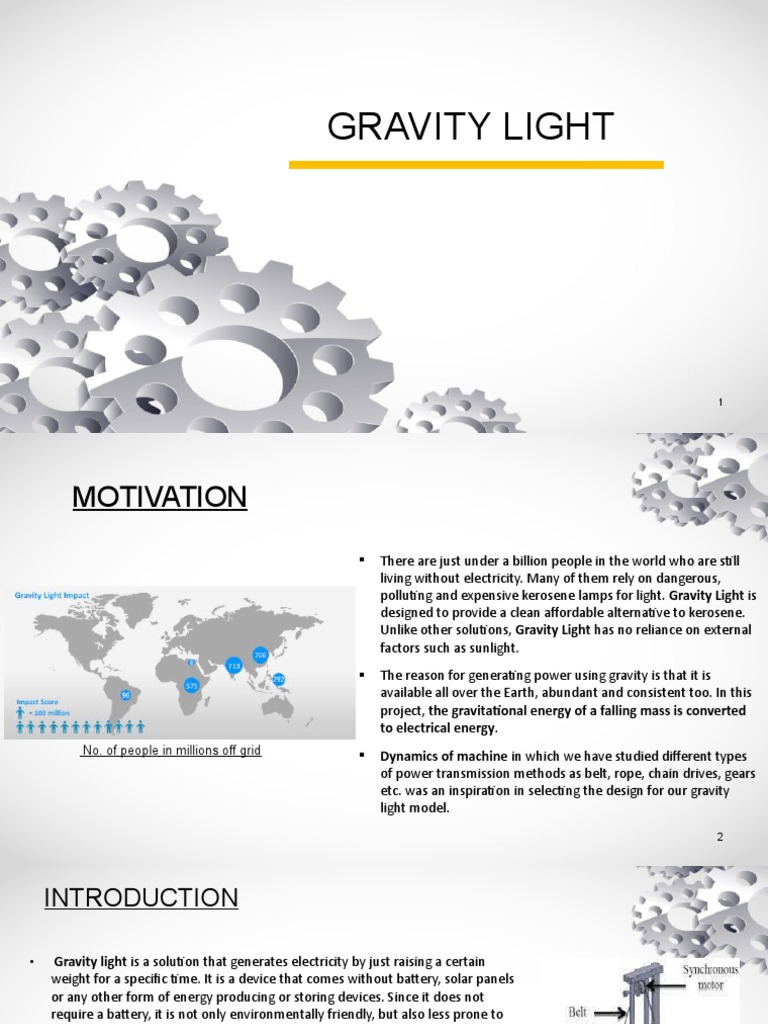 Gravity Light | PDF | Electricity | Gravity