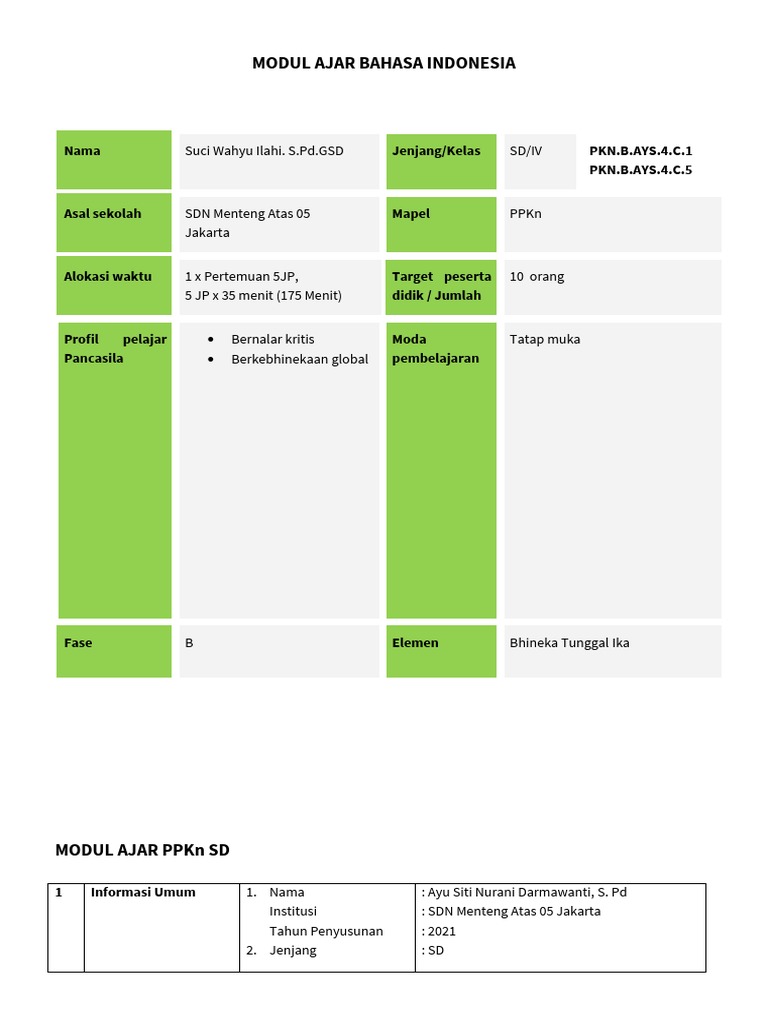 Modul Ajar BI BAB 5 | PDF