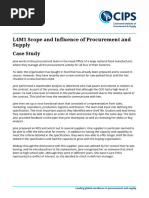 L4M6 CIPS Sample Exam Questions | PDF | Procurement | Supply Chain