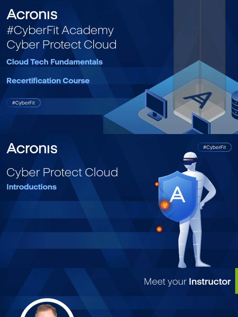Recertification - Acronis #CyberFit Cloud Tech Fundamentals | PDF ...