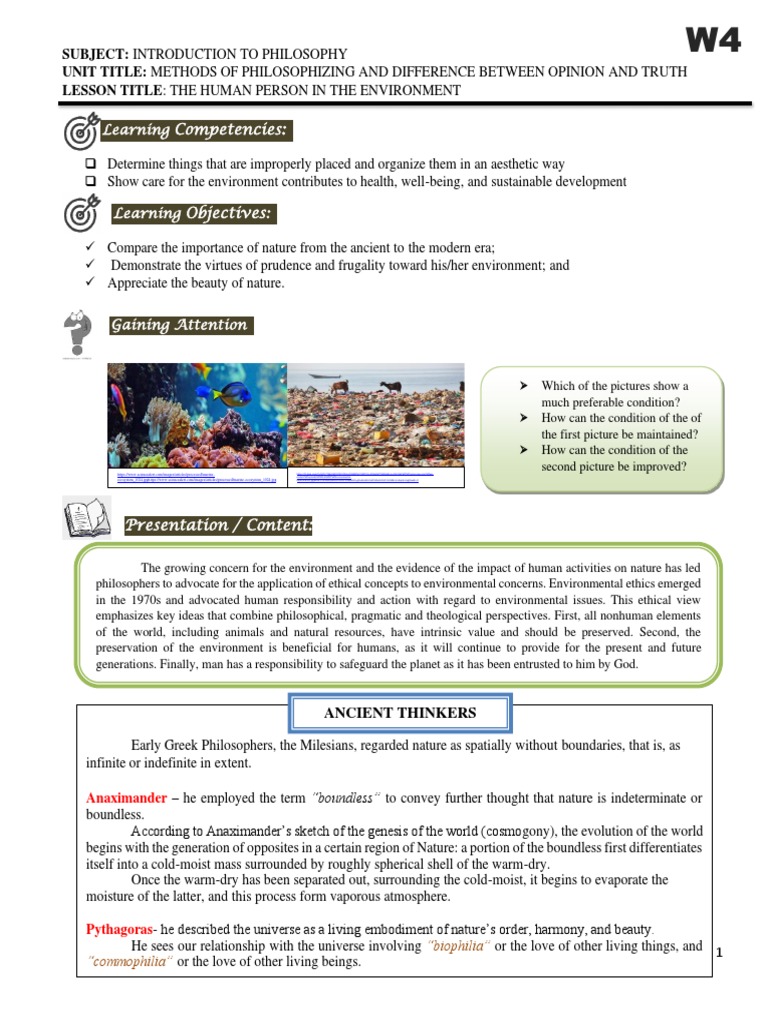 Module 4 Philo | PDF | Nature | Environmental Ethics