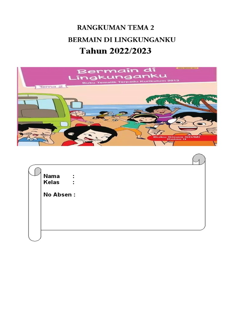 Rangkuman Pembelajaran Kelas 2 Tema 2 | PDF