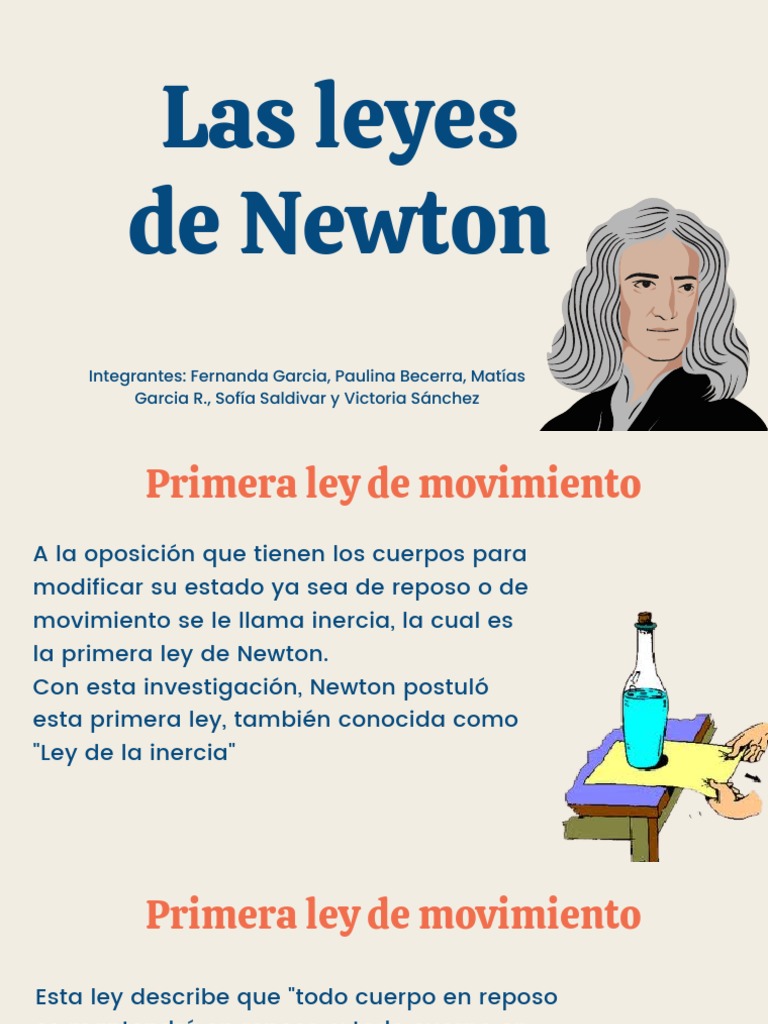 Las Leyes de Newton | PDF | Fuerza | Las leyes del movimiento de Newton