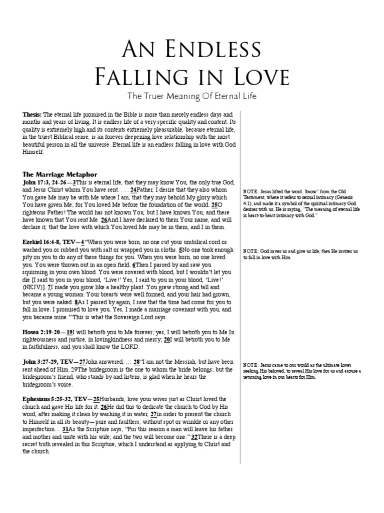 04 - Ty Gibson - An Endless Falling in Love | PDF | Eternal Life ...