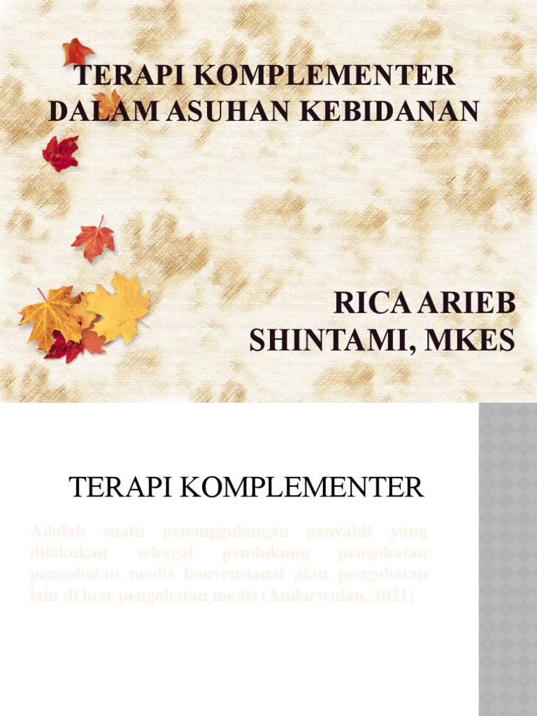 Terapi Komplementer | PDF