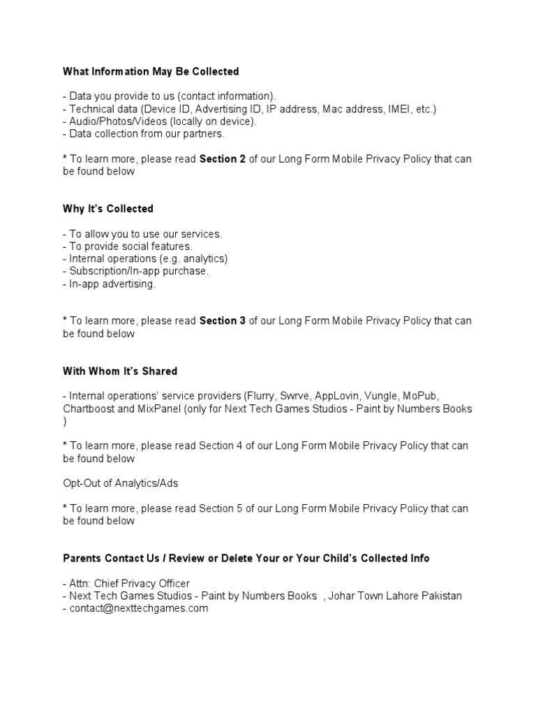 What Information May Be Collected | PDF | Http Cookie | Privacy