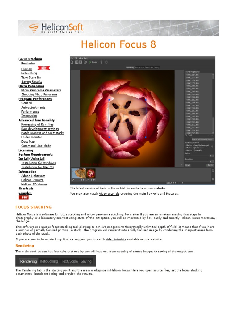 Helicon Focus | PDF | Raw Image Format | Adobe Photoshop