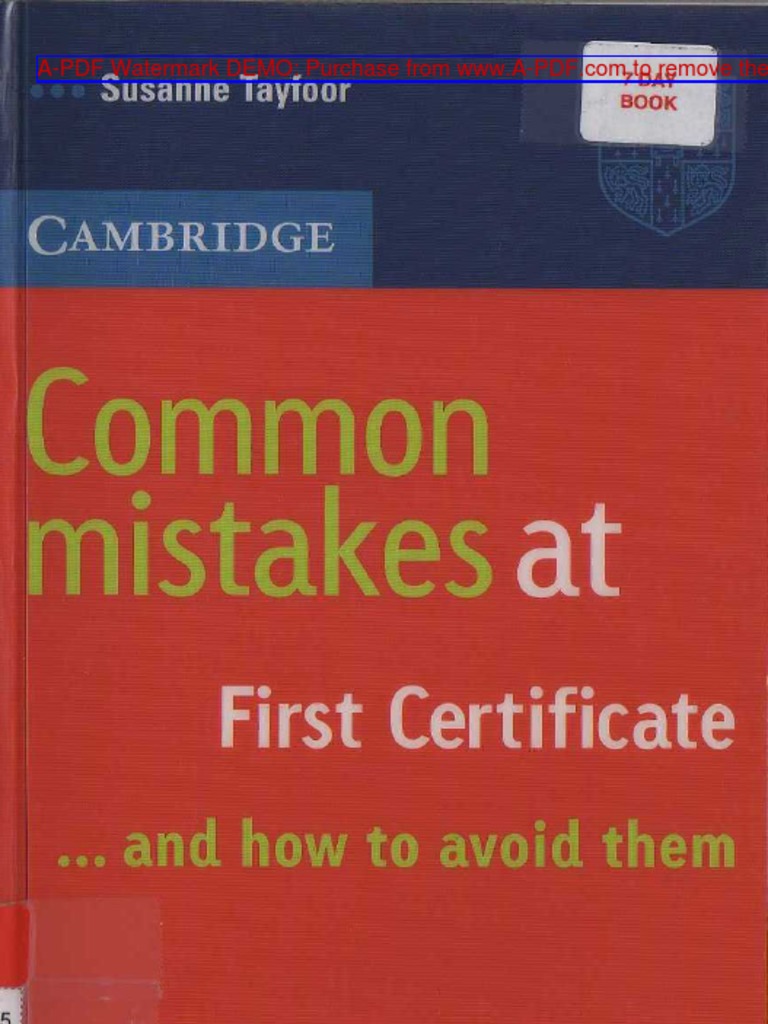Common Mistakes Pdf