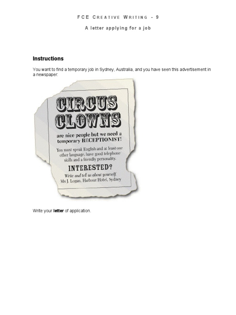 FCE Writing 9 - Letter | PDF | Linguistics | Human Communication