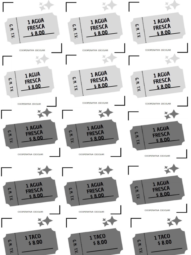 Boletos para Tacos | PDF