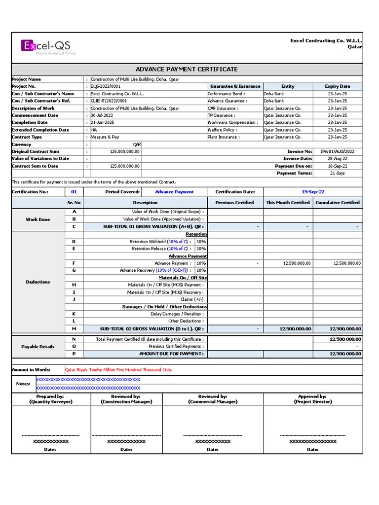 IPC - Advance Payment | Download Free PDF | Insurance | Business