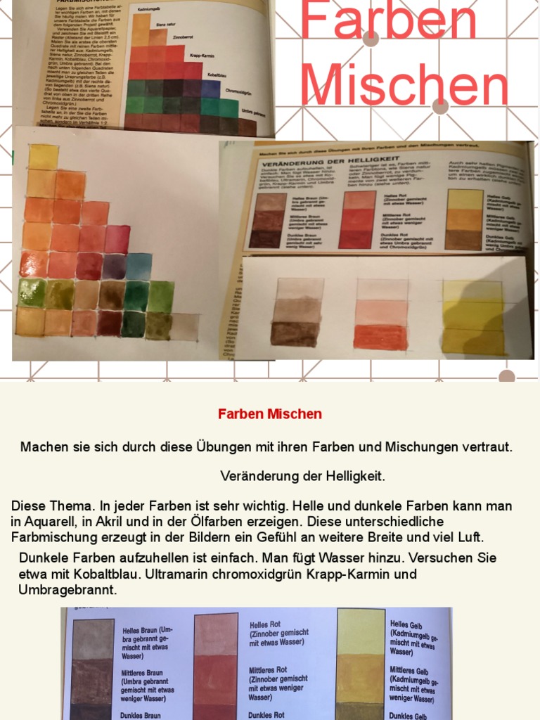 Farben Mischen Sandnull