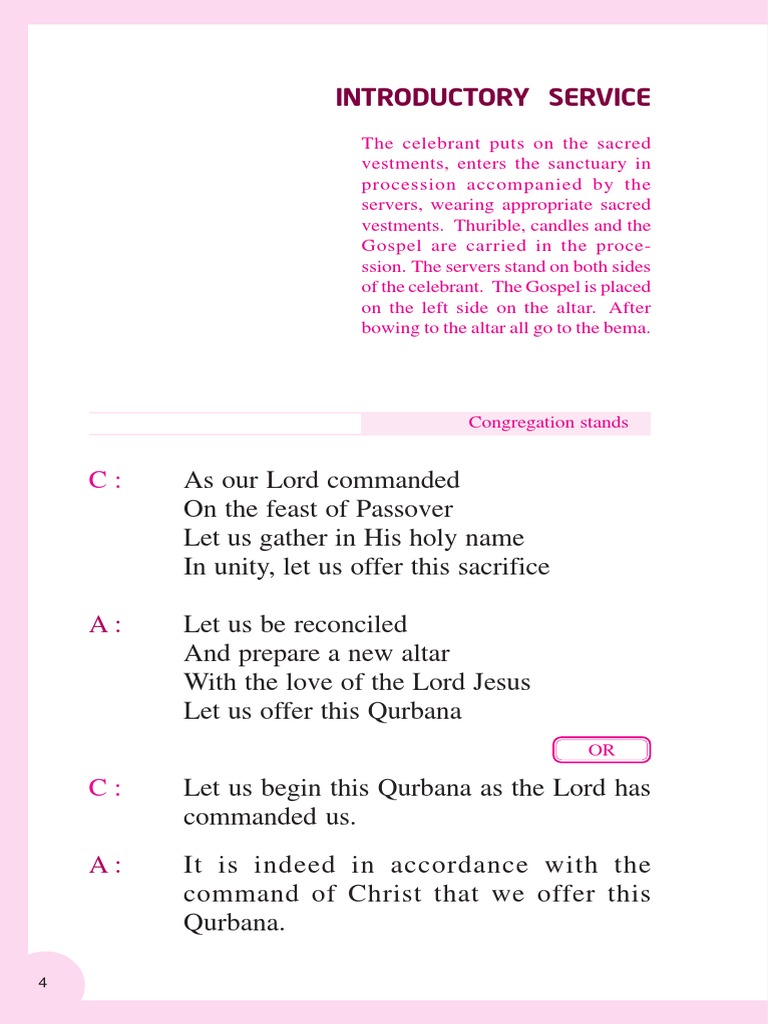 English Holy Qurbana Lent Season | PDF | Lord's Prayer | Liturgical Year