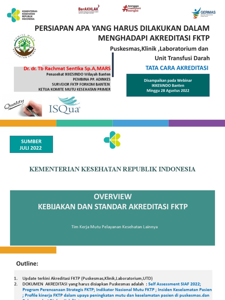 Edit Apa Yg Harus Disiapkan FKTP Akreditasi 210822 | PDF