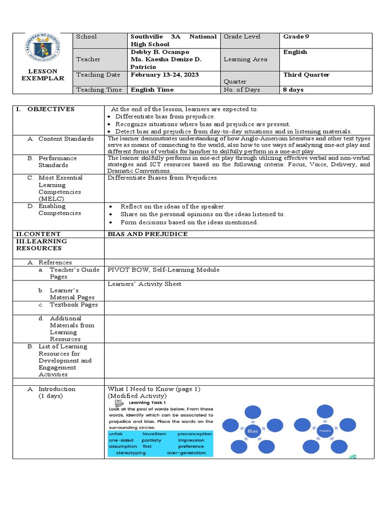 Detecting Bias and Prejudice in Daily Situations | PDF | Learning | Cognitive Psychology