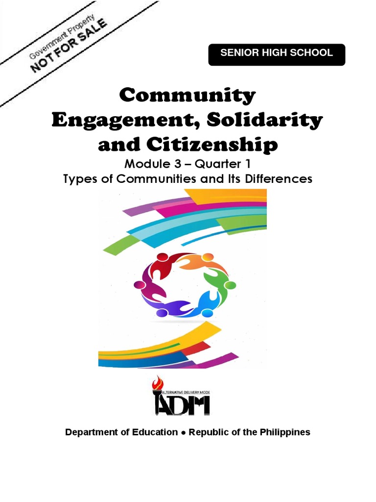 Module 3 Communit Engagement Agcopra | PDF | Community | Urbanization