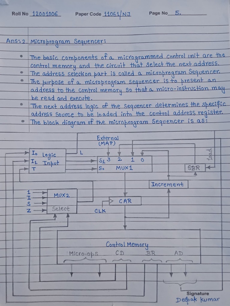 Microprogrammed Sequencer in CSA | PDF | Electronic Circuits ...