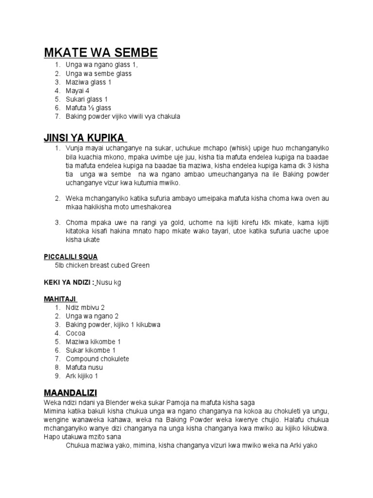 Mapishi Pdf
