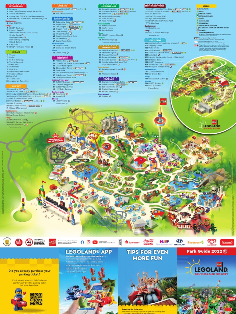 Legoland Parkplan en 2022 Download | PDF | Lego | Toy Companies Of Denmark