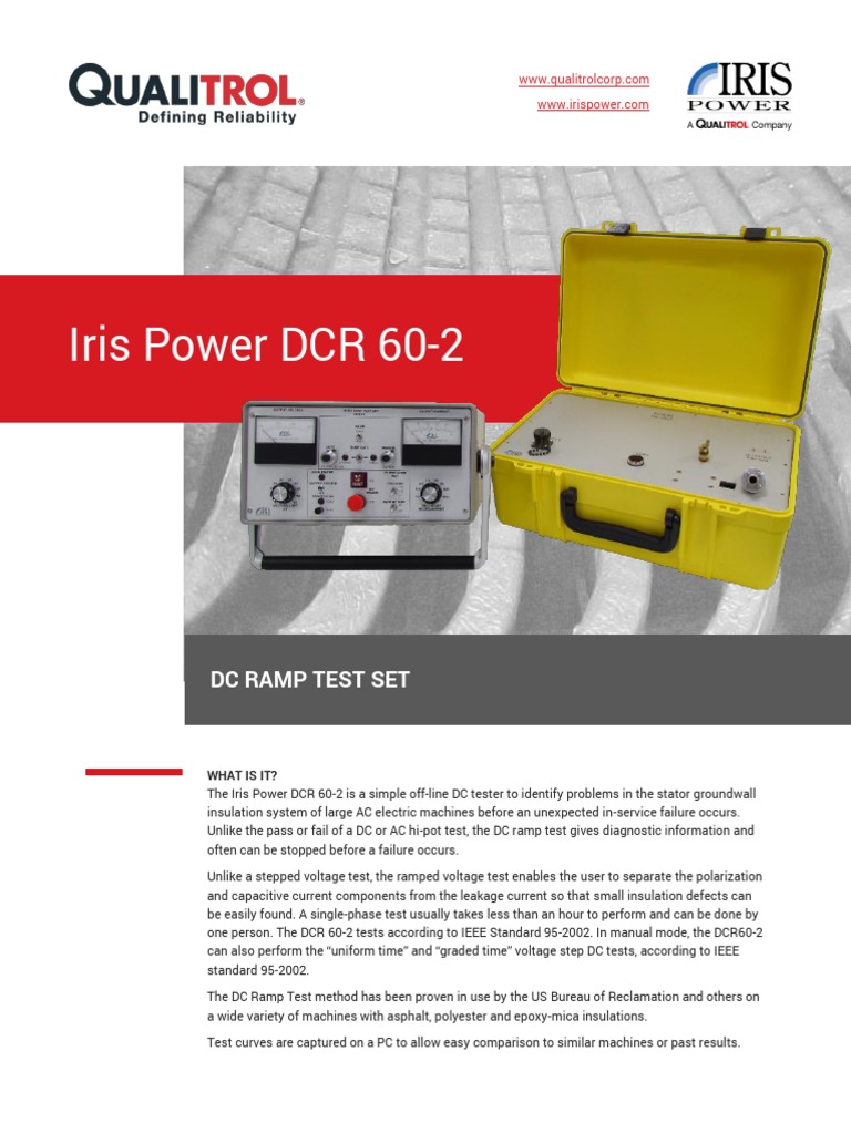 DCR 60 Iris Qualitrol Brochure v2!8!20 Winding Insulation | PDF | Alternating Current | Direct ...