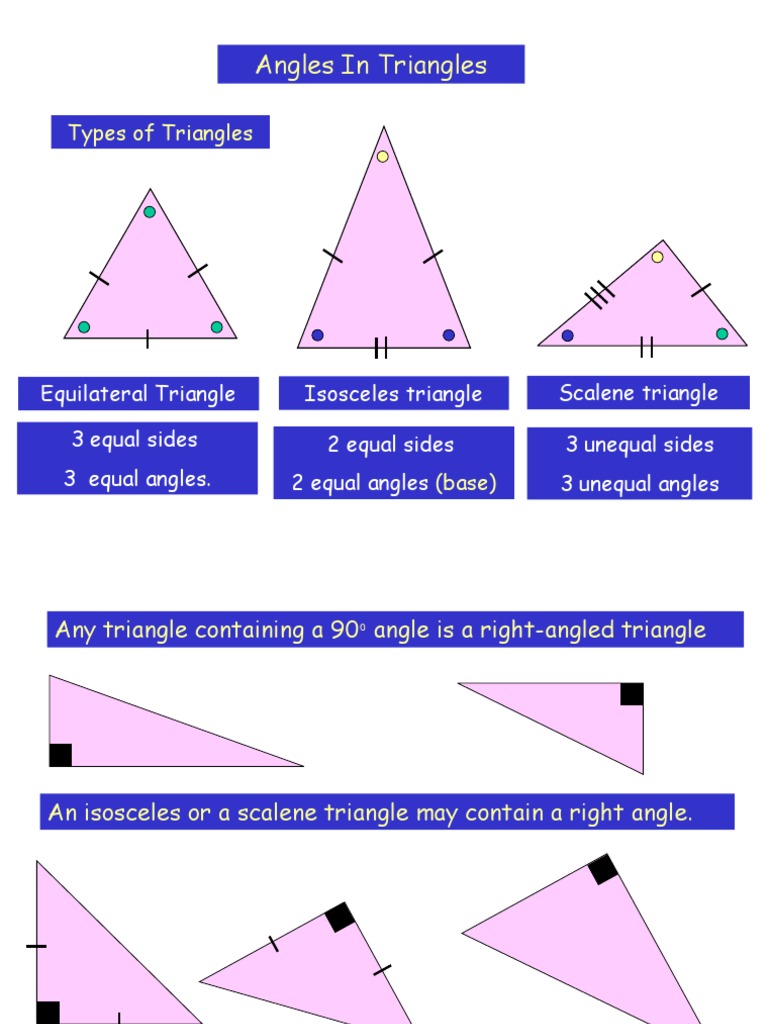 Angles 4 (In A Triangle) | PDF | Triangle | Polytopes