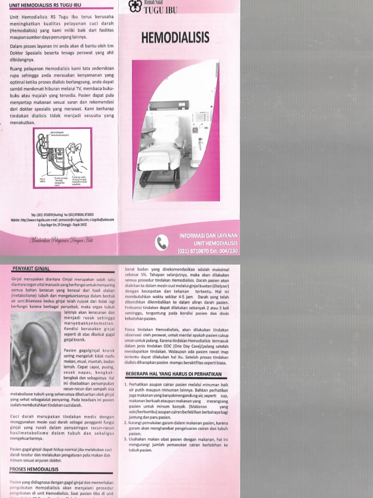 Brosur Hemodialisis | PDF