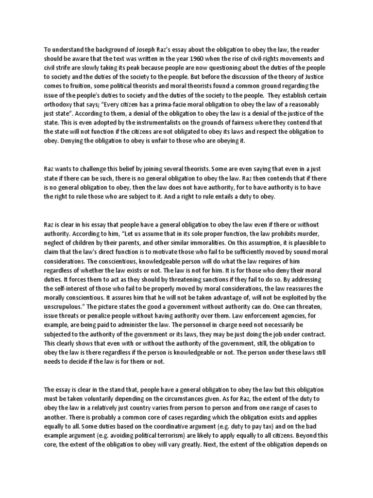 Summary Joseph Raz | PDF | Ethical Principles | Applied Ethics