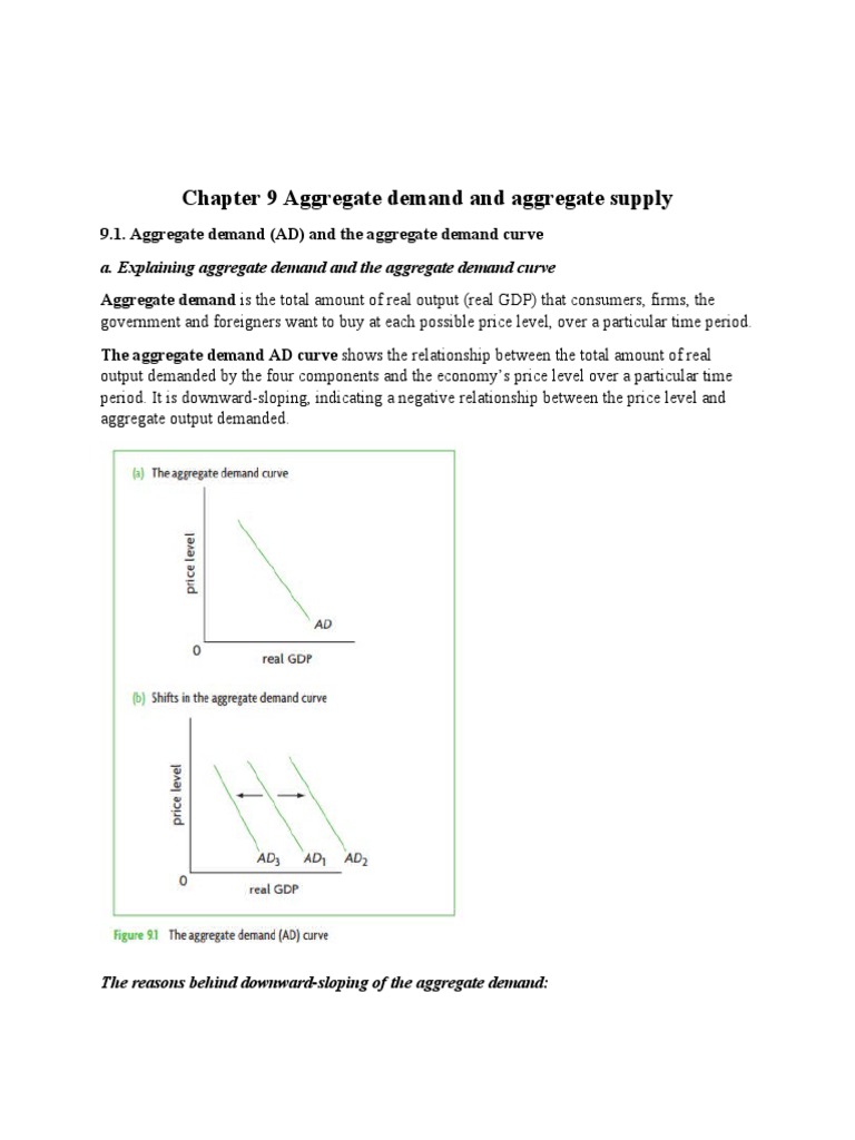 Chapter 9 Aggregate Demand and Aggregate Supply | Download Free PDF | Aggregate Demand | Long ...
