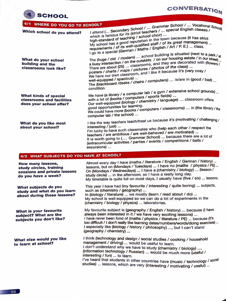 Speaking 4 School | PDF | Schools | Classroom