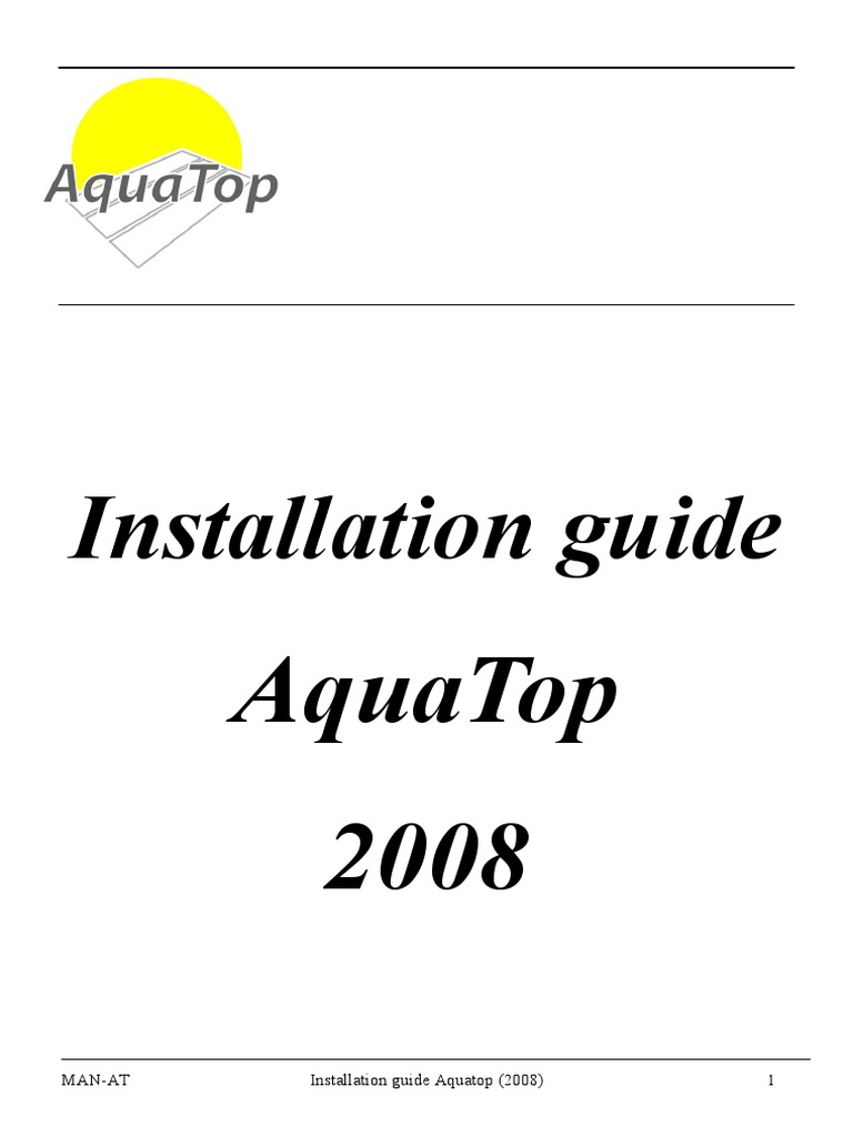 Guide D'installation AquaTop Francais | PDF | Screw | Duct (Flow)