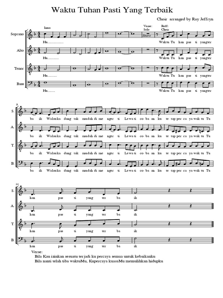 Waktu Tuhan Pasti Yang Terbaik | PDF