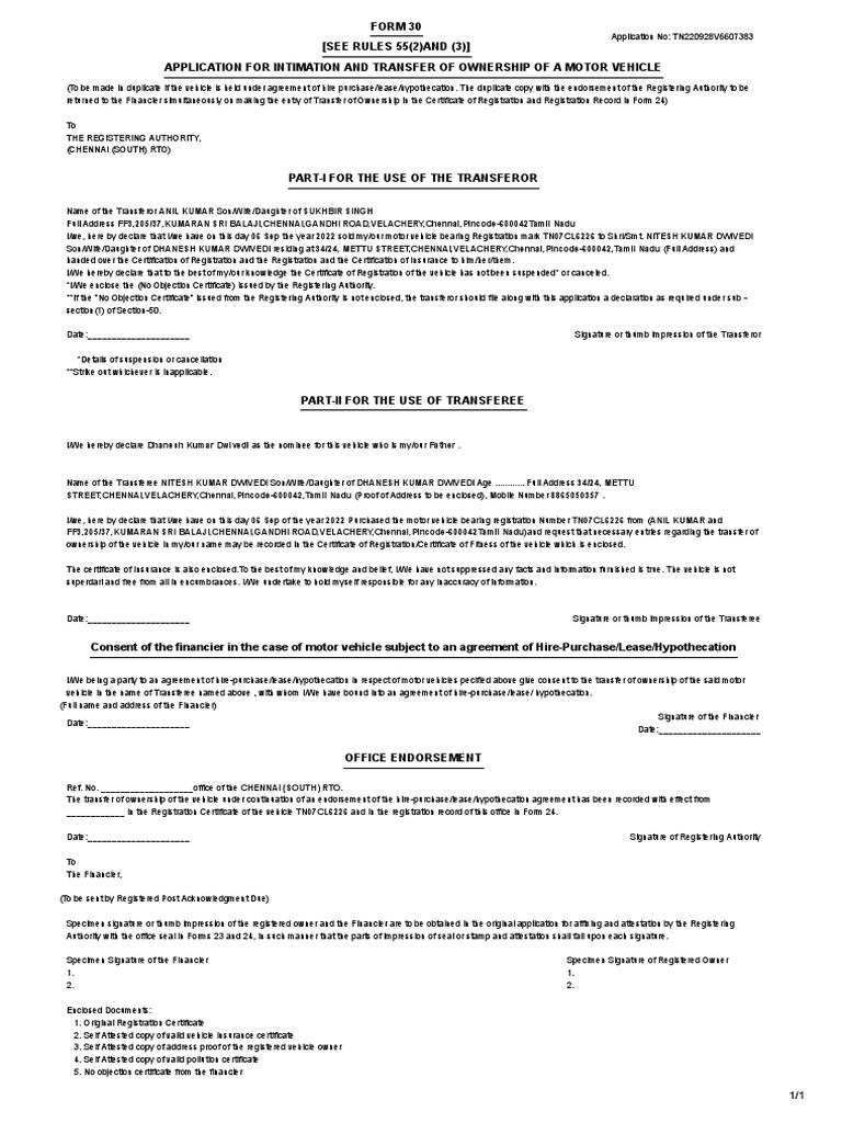 Form 30 | PDF | Justice | Crime & Violence