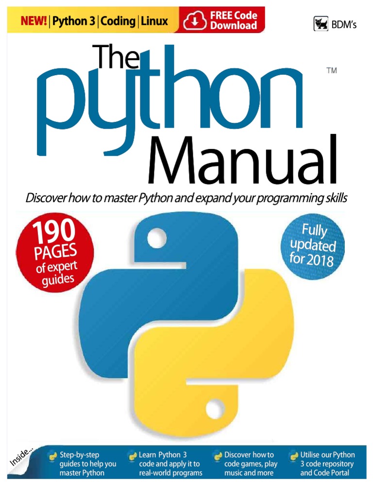 PDF The Python Manual Compress | PDF | Python (Programming Language) | Operating System