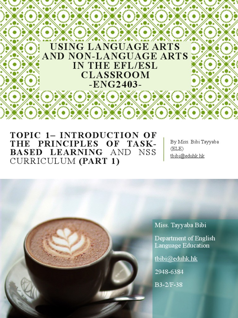 Topic 1 - Introduction TBL N NSS - Part1 - Ss Version | PDF | Learning | Information