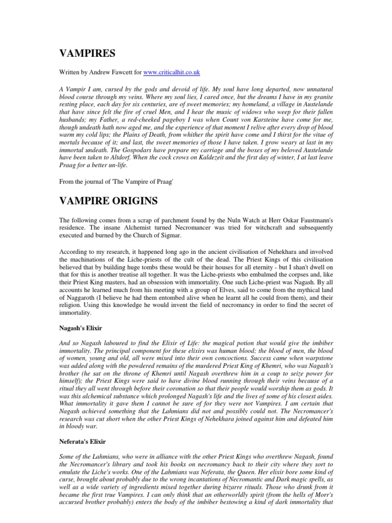 Vampires | PDF