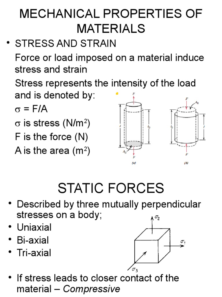 2023-Mechanical Properties of Materialsb | PDF | Deformation ...