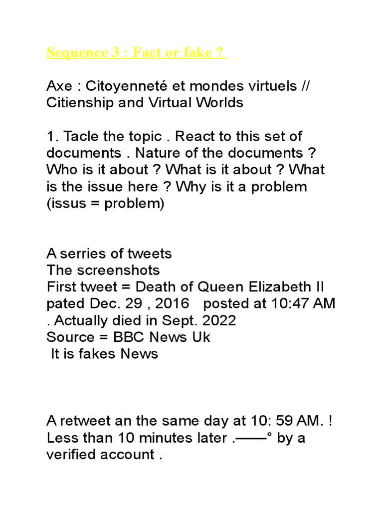 Understanding Fake News in English Class | PDF | Communication | Mass Media