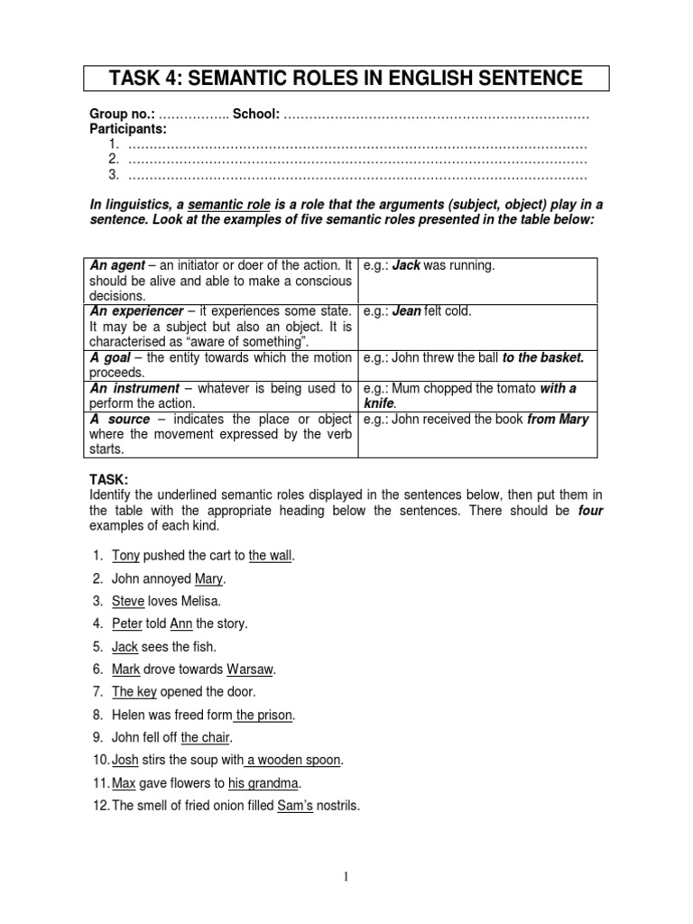 Mar 3 Zad 4 | PDF | Object (Grammar) | Sentence (Linguistics)