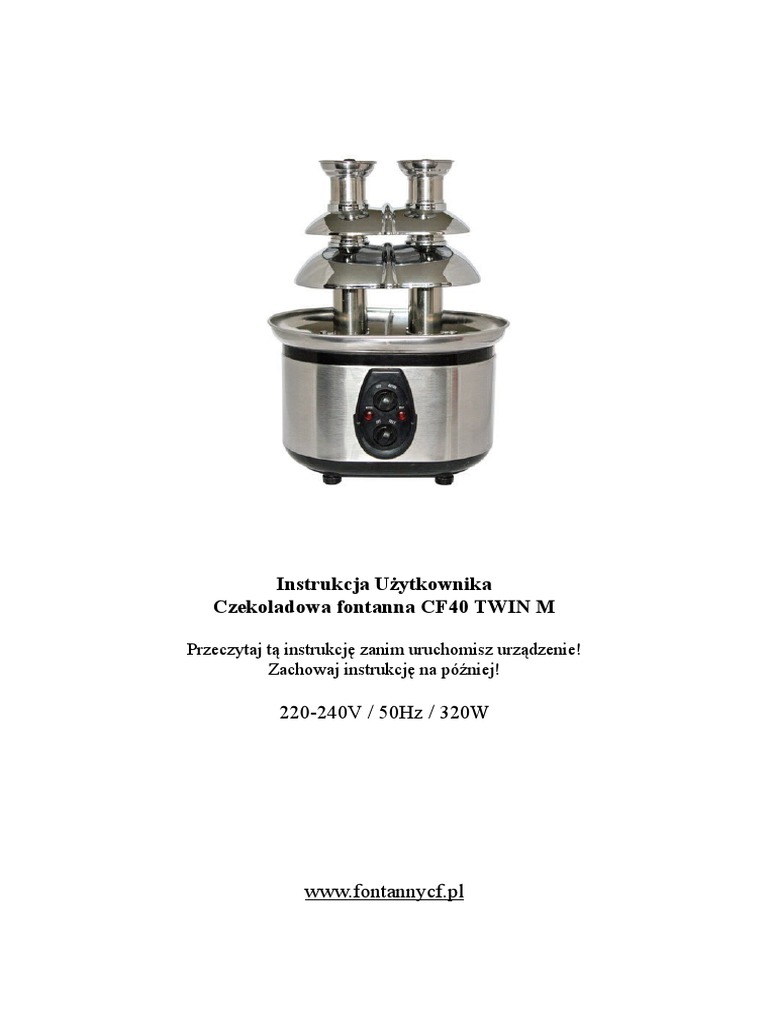 Instrukcja CF40 Twinm | PDF