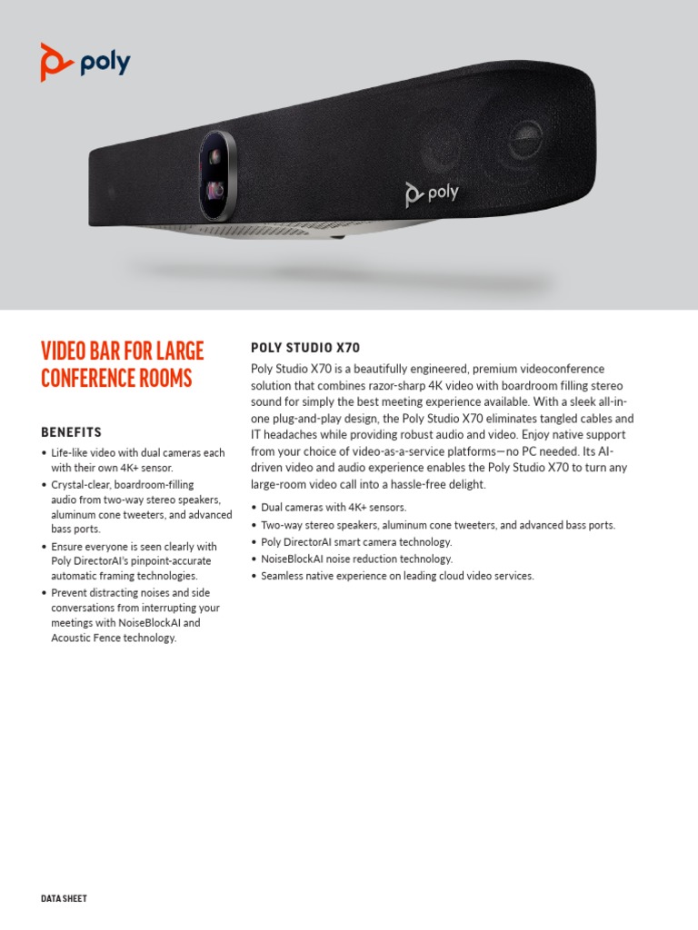Poly Studio x70 Ds en | PDF | Hdmi | Video