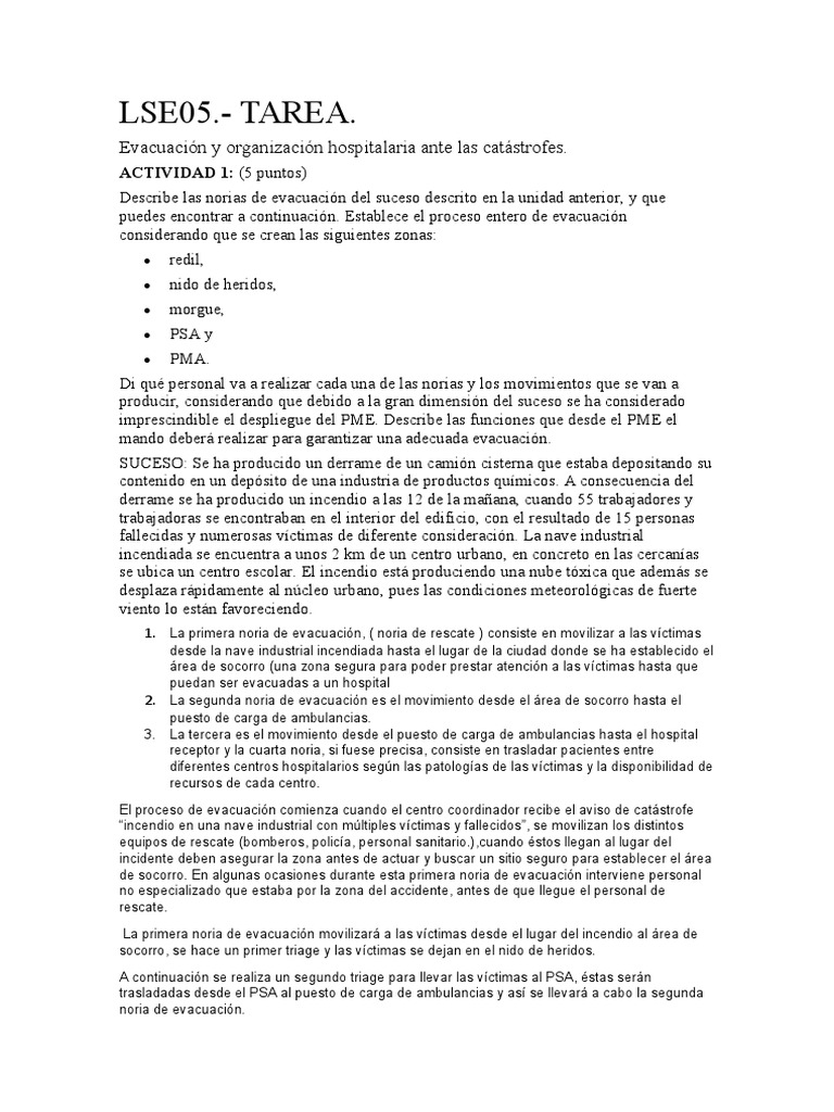 Calderon Sanz Ivan LSE05 Tarea | PDF | Hospital | Ambulancia