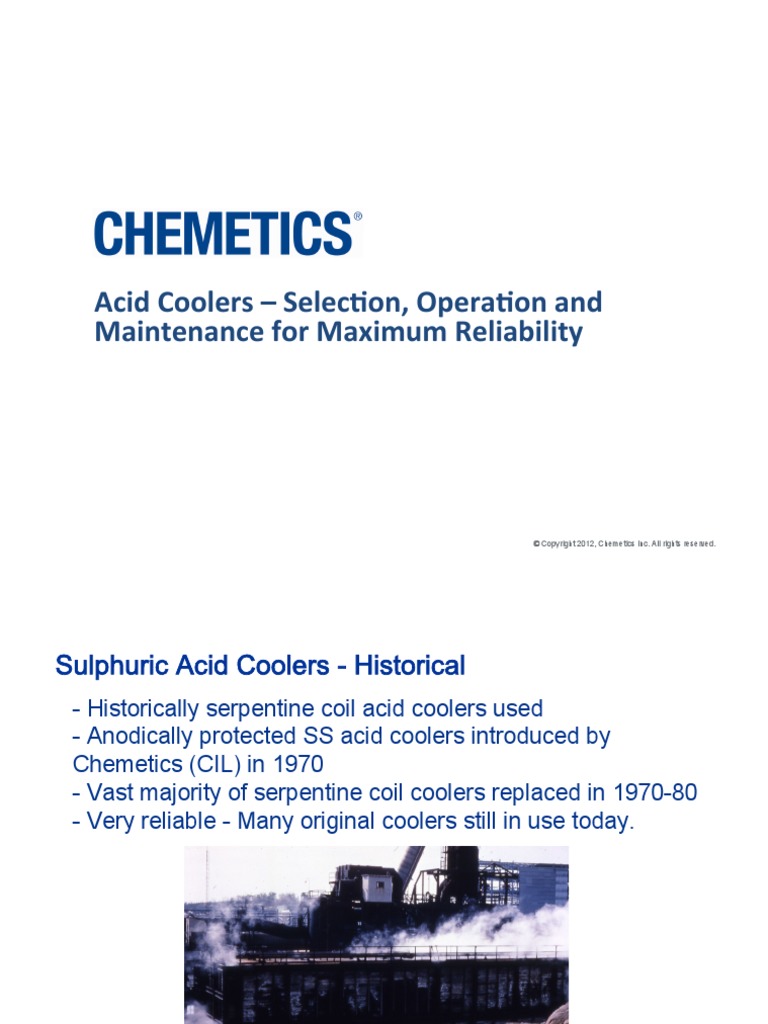 Chemetics - Acid Coolers | PDF