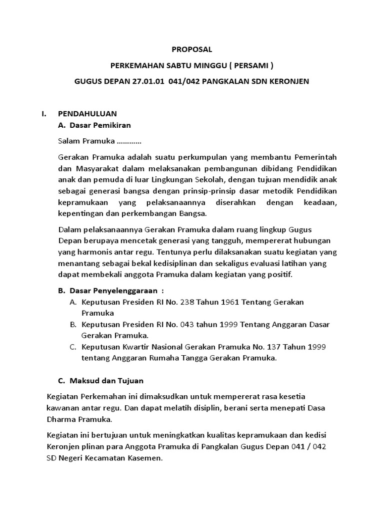 Proposal Persami A | PDF