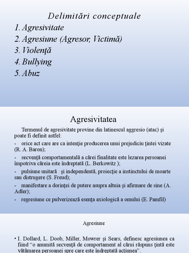 Material Informativ Violenta Agresivitate Bullyingetc | PDF