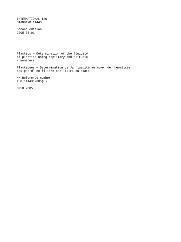 ISO 11443 Rheometer | Download Free PDF | Shear Stress | Viscosity