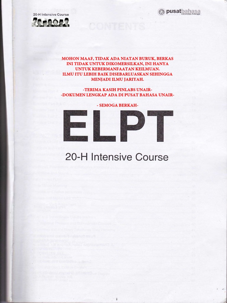 ELPT - Intensive Course | Download Free PDF | Noun | Plural