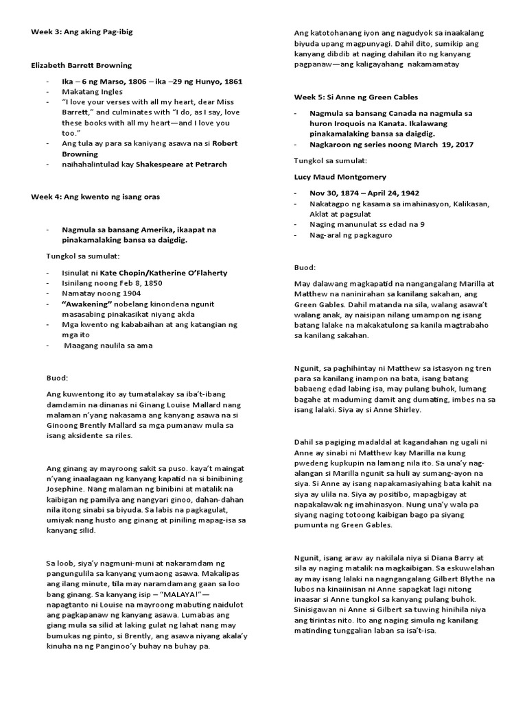 Filipino Reviewer Qat | PDF