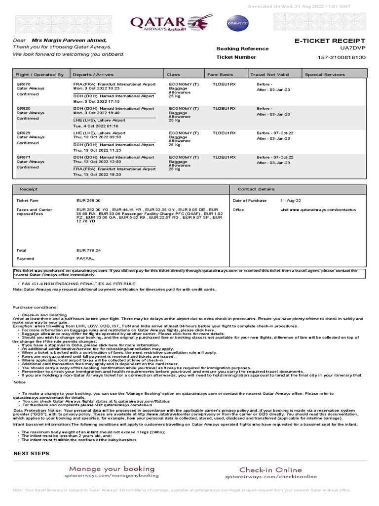 E-Ticket | PDF | Privacy Policy | Privacy