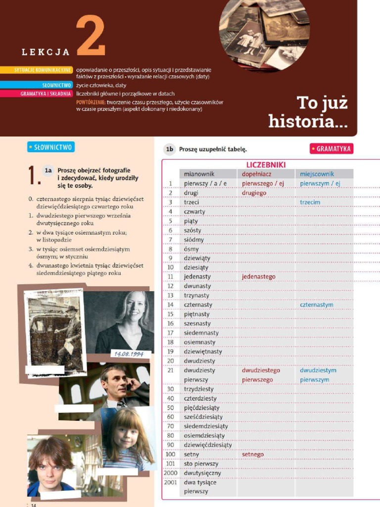 Lekcja 2 K Hurra A2 | PDF