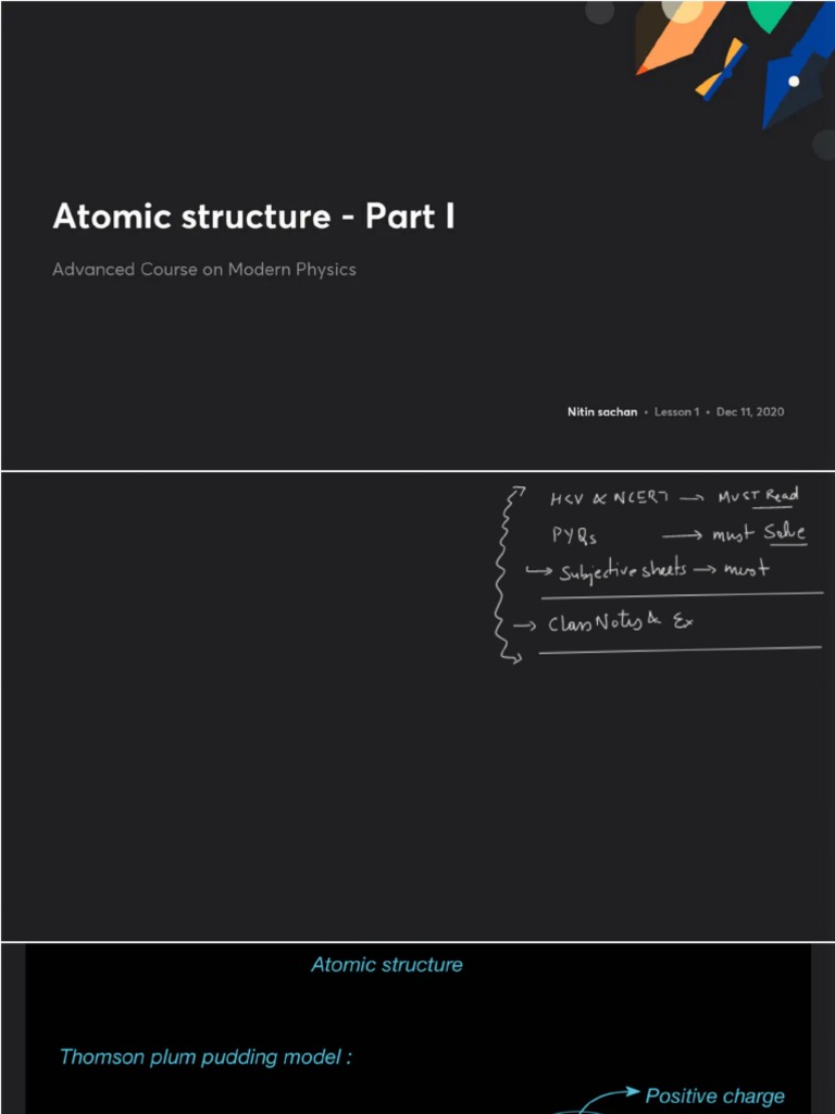 Modern Physics Notes by (Nitin Sir) | PDF